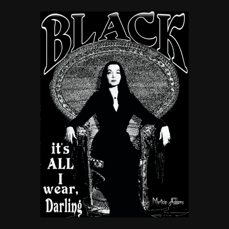 Black- It's All I Wear- Morticia Addams Atv License Plate By Barrygreen ...