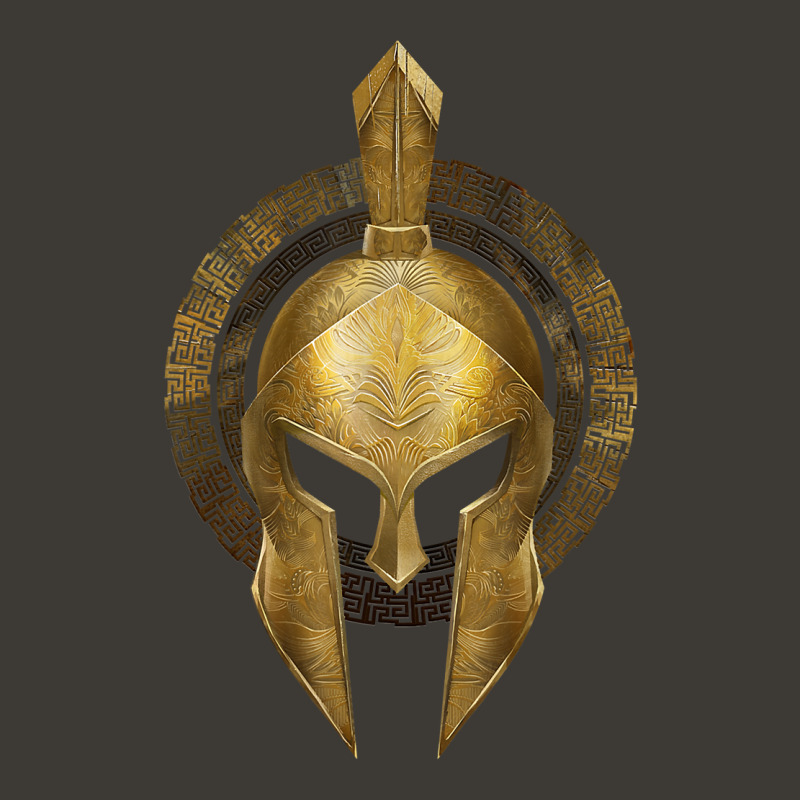 Spartan Helmet Warrior Gold Gladiator Sparta Greek Gym T Shirt Bucket ...