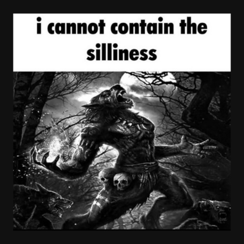I Cannot Contain The Silliness Wolf Meme 1.png Weekender Totes By ...