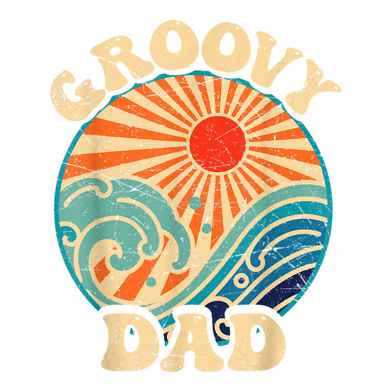 Mens Groovy Dad 70s Aesthetic Nostalgia 1970's Retro Dad T Shirt ...