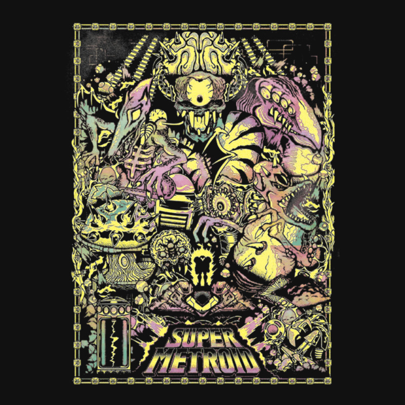 Super Metroid Legacy Type A Classic Metal Print Square By Hapkeluciik ...