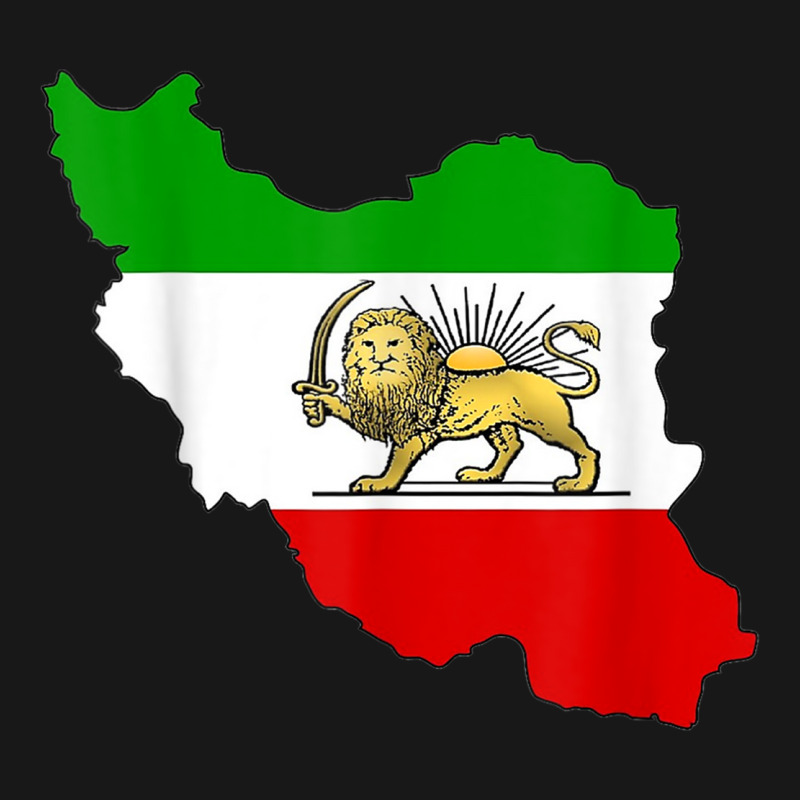 Custom Iran Flag With Lion And Sun Symbol Rostam Iran´s Unity Flannel ...