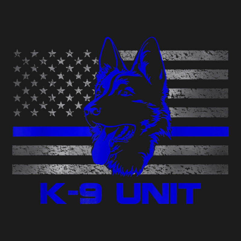 K9 Unit Police Dog Thin Blue Line K9 Police T Shirt Full-length Apron ...
