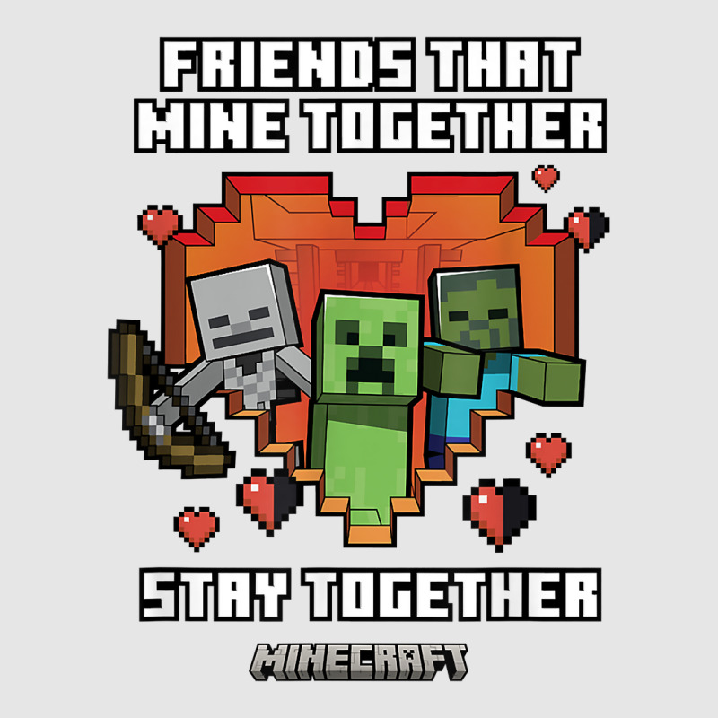 Minecraft Valentine's Day Friends That Mine Togeth Full-length Apron By ...