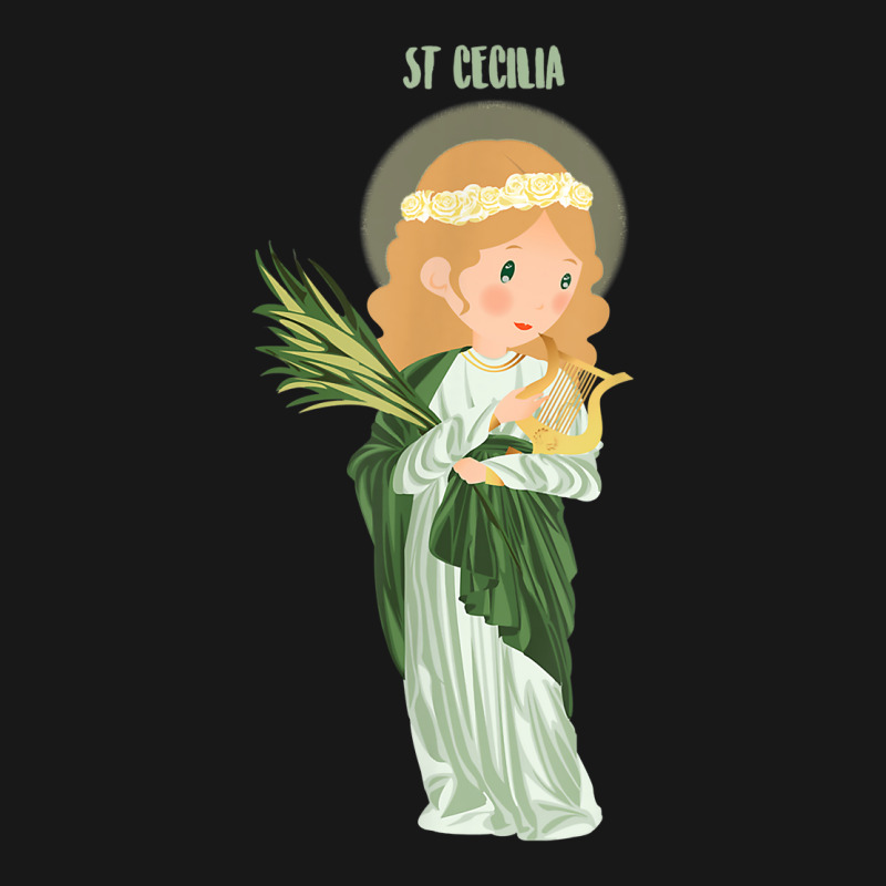 St Cecilia Patron Saint Of Musicians Catholic Musi Flannel Shirt By ...