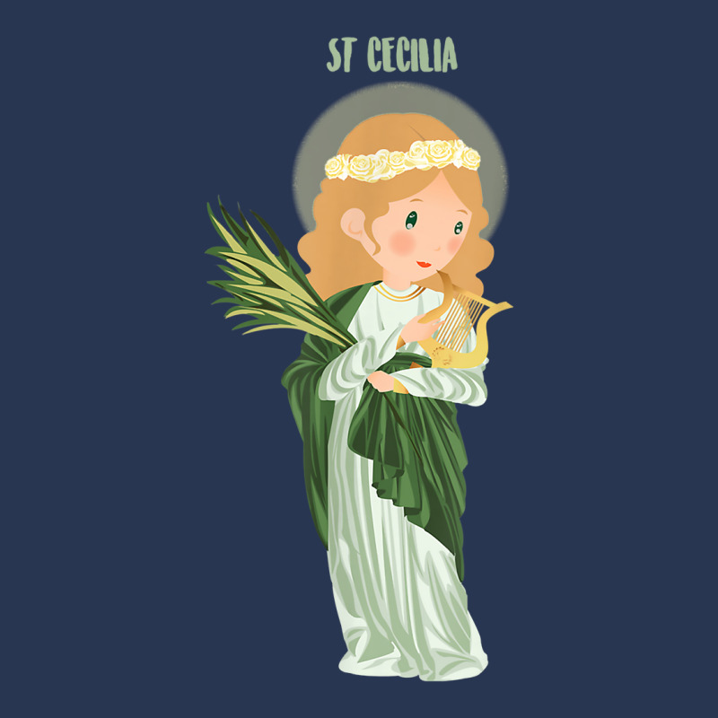 St Cecilia Patron Saint Of Musicians Catholic Musi Men Denim Jacket By ...