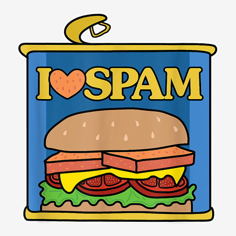 I Heart Love Spam Canned Cooked Pork Food Lover Sp Ornament By Jendhe ...