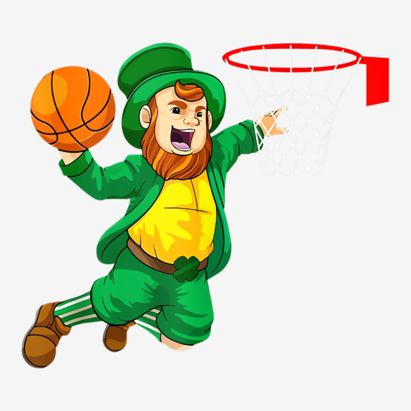 Custom Leprechaun Playing Basketball Saint Patrick's Day Holiday ...