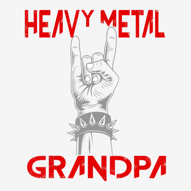 Heavy Metal Grandpa Head Banger Metalhead Rocker D Metal Print Vertical ...