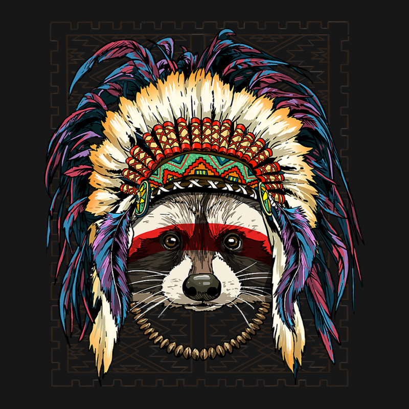 Native Indian Raccoon Native American Indian Racco Medium-length Apron ...