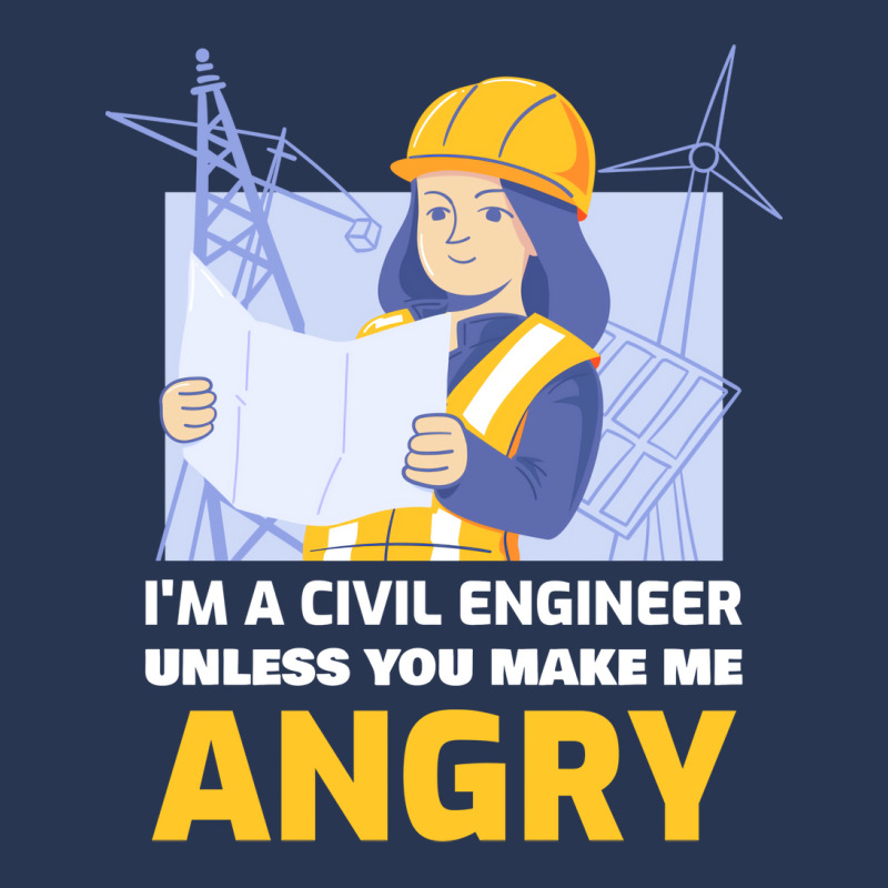 Im A Civil Engineer Unless You Make Me Angry Trave Men Denim Jacket By ...