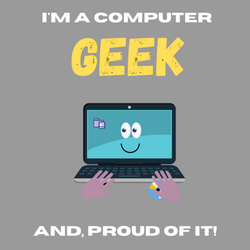 Im A Computer Geek And Proud Of It 80s Metal Print Square By ...