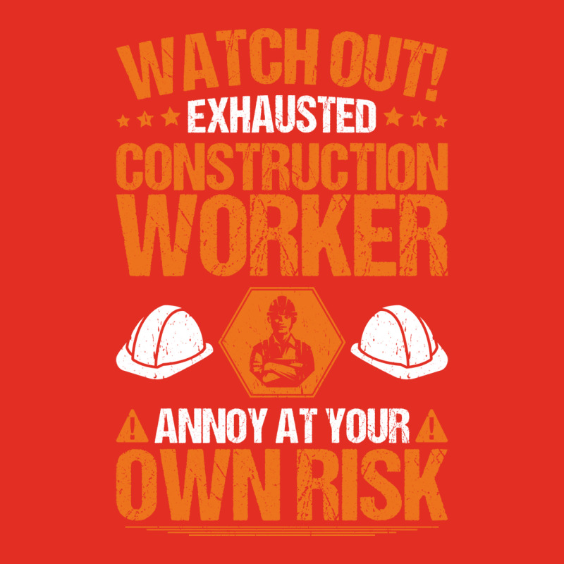 Construction Worker Construction Site Hard Hat Ret Rectangle Patch By ...