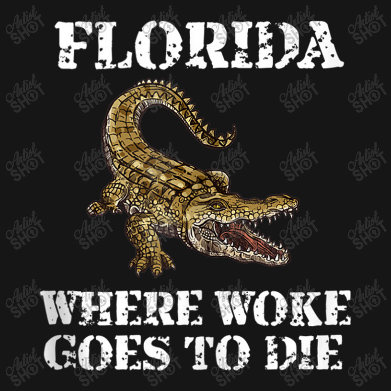 Custom Florida Where Woke Goes To Die Alligator Active Duffel By Juan O ...