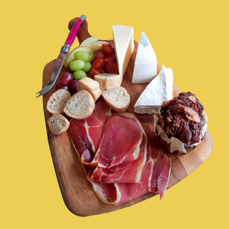 Food Cheese Fruit And Meat Platter Photo Gift Bicycle License Plate By ...