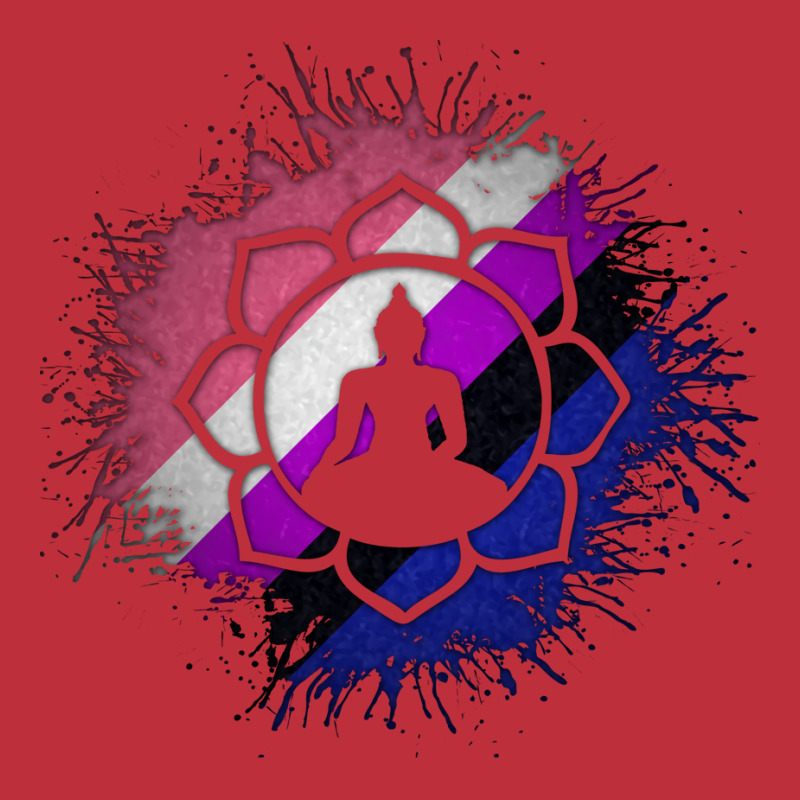 Paint Splatter Gender Fluid Pride Flag Lotus Symbo Bucket Hat By ...