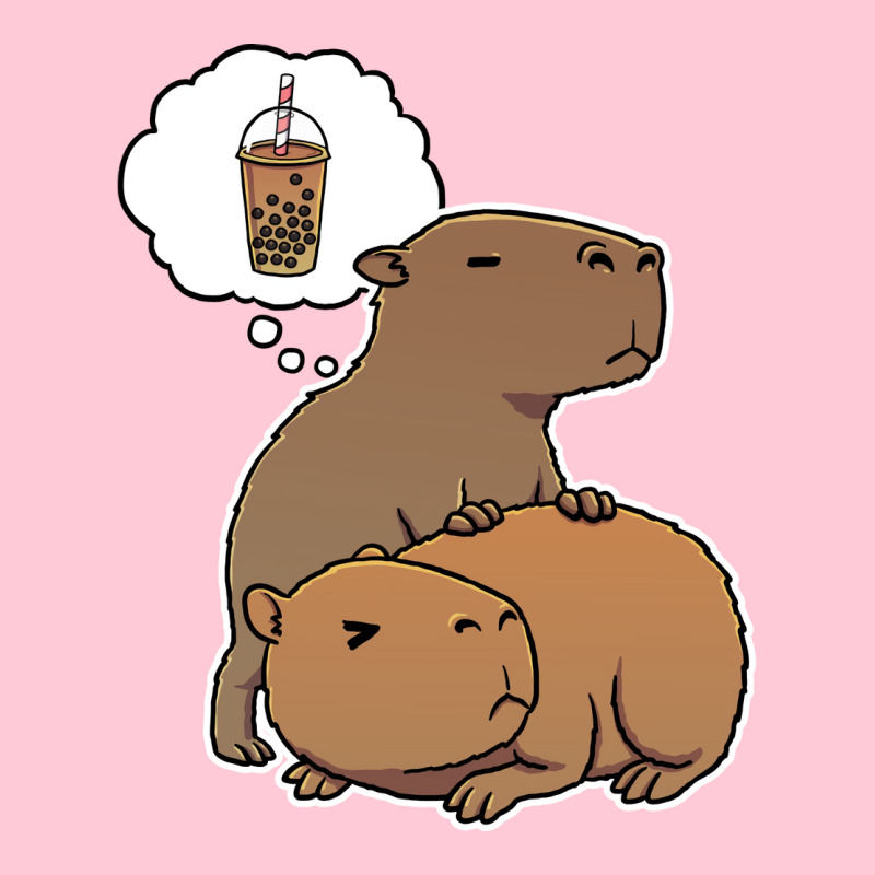 Custom Capybara Thirsty For Bubble Tea Green Bicycle License Plate By ...