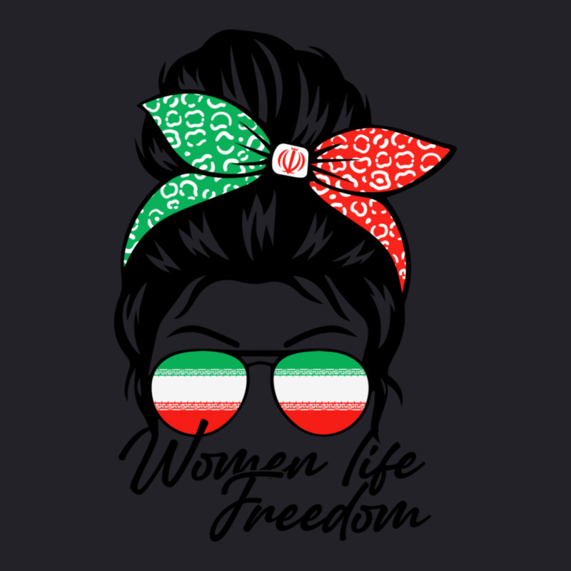 Women Life Freedom Zan Zendegi Azadi Messy Bun Leo Unisex Sherpa-lined Denim Jacket By ...