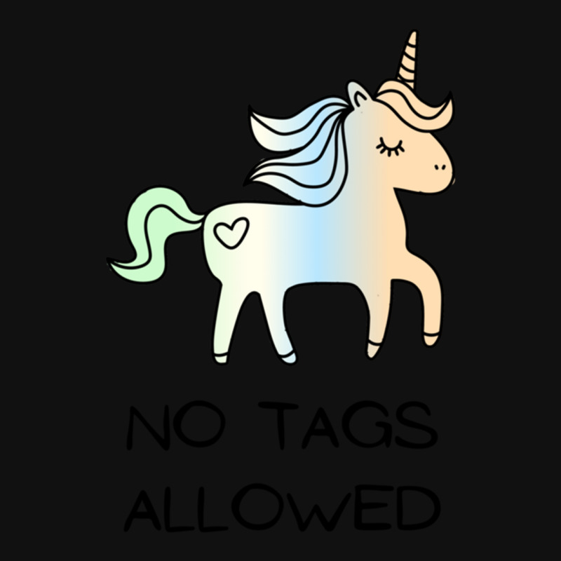 No Tags Allowed Unlabeled Flag Shirt, , Bag And Pi Metal Print Square ...