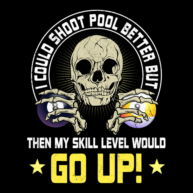 Billiards Skull Pool Snooker Billiard Ball Table N V-neck Tee By ...