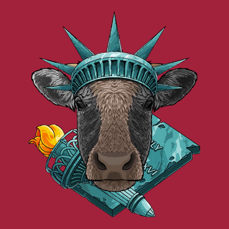 Statue Of Liberty Cow T Shirt Statue Of Liberty Cow 4th Of July Farme ...