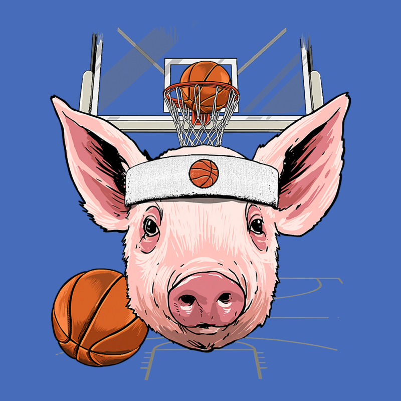 Pig Basketball Pig Lovers Basketball Player 3 Basic T-shirt By Permad ...