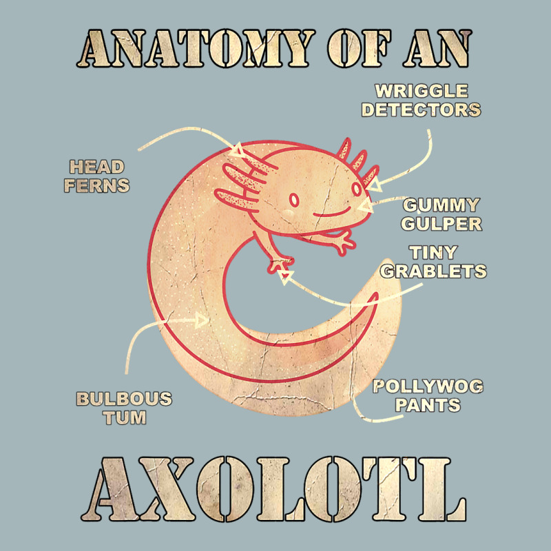 Cute Anatomy Of An Axolotl 2funny Mexican Salamand Unisex Sherpa-lined ...