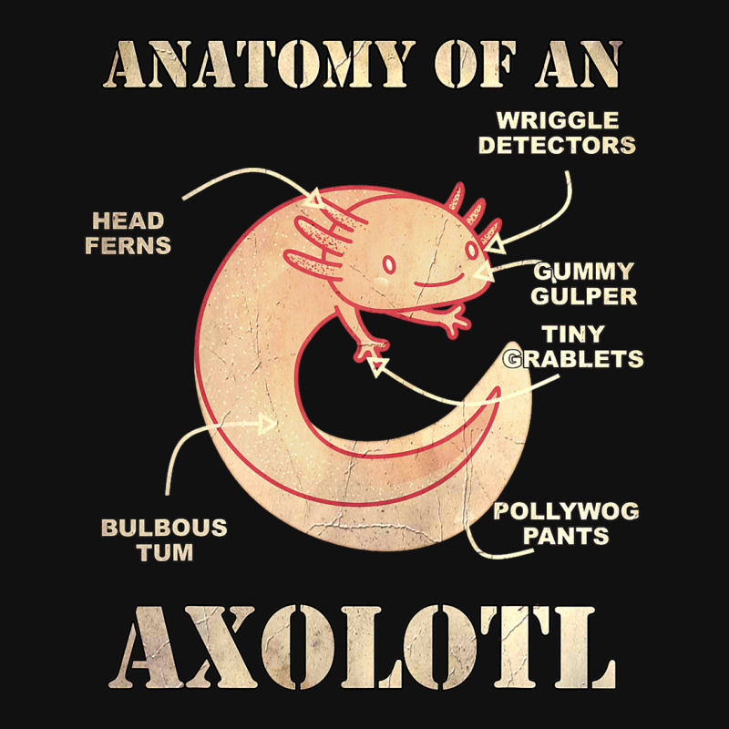 Cute Anatomy Of An Axolotl 2funny Mexican Salamand Weekender Totes By ...