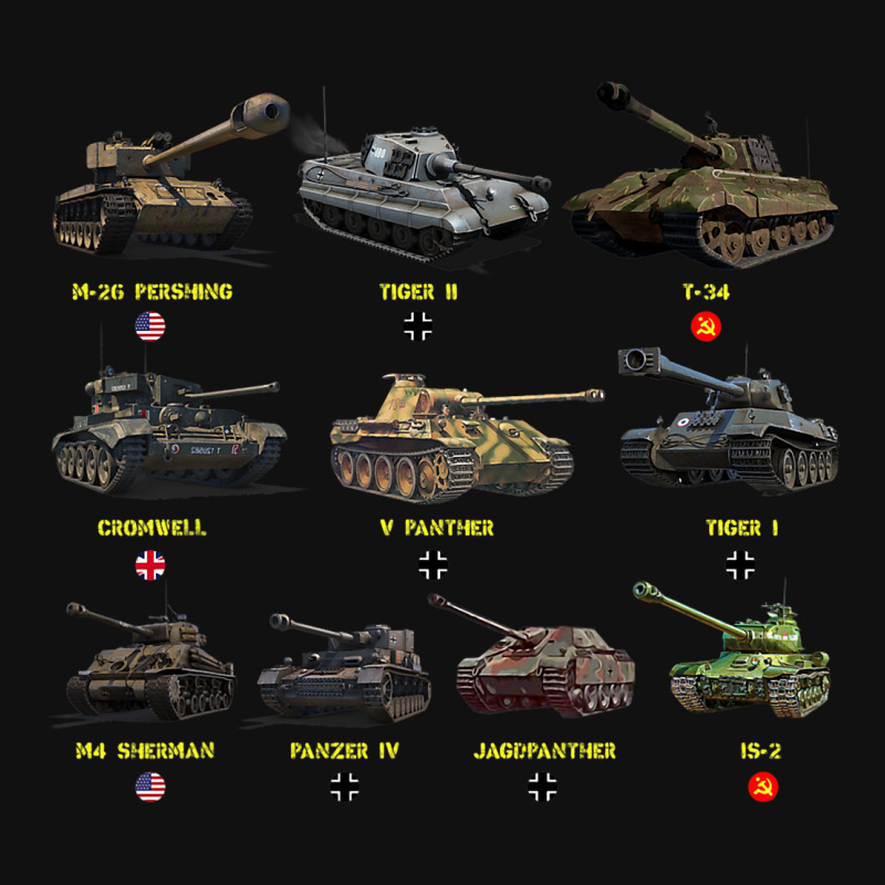 Top Ten Best Ww2 Tanks M4 Sherman Panzer Iv Tiger Bicycle License Plate ...