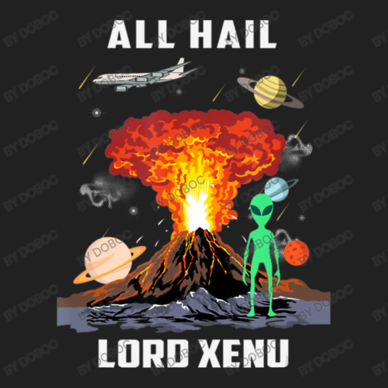All Hail Lord Xenu Alien Takeover Basic Youth T-shirt By Doboc - Artistshot