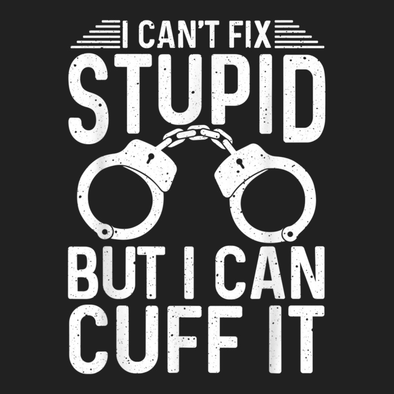 Funny Police Gift For Men Women Cool Cop Officer Handcuffs Basic Youth ...