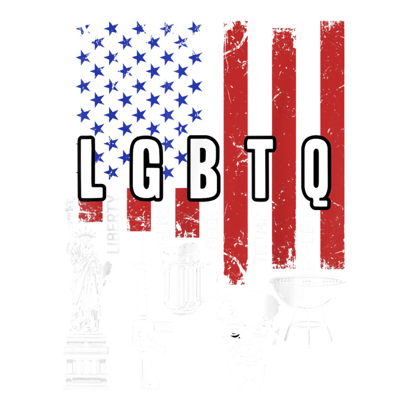 Lgbtq Liberty Guns Bible Trump Bbq Usa Flag Vintag Double Wine Paper ...