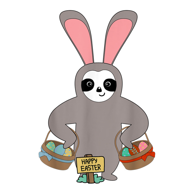 Sloth Easter Bunny Happy Easter Day Funny Bunny Sloth Kids Mart Paper ...