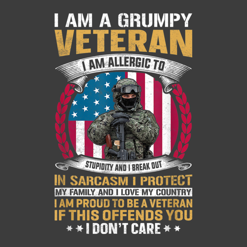 I Am A Grumpy Veteran Men's Polo Shirt By Tiktify - Artistshot