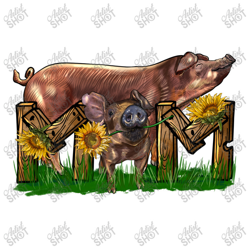 Western Mom With Duroc Pig And Baby Pig Cub Paper Bag - 8 X 4 1/2 X 10 ...