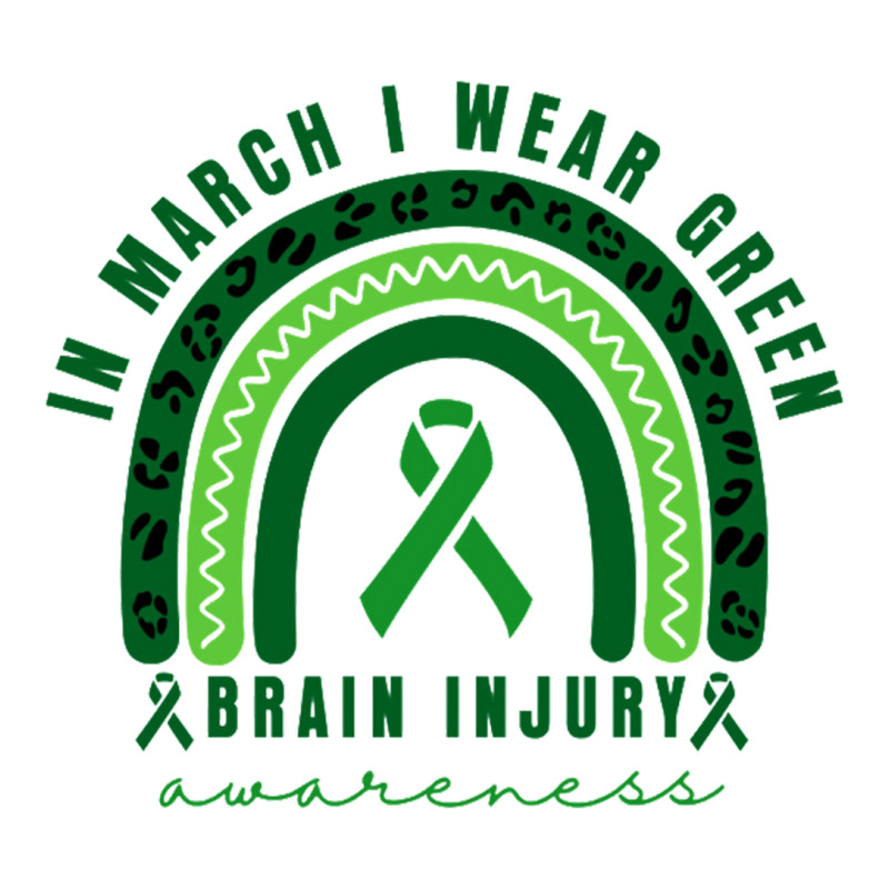 In March I Wear Green Ribbon Rainbow Brain Injury Awareness Debie Paper ...