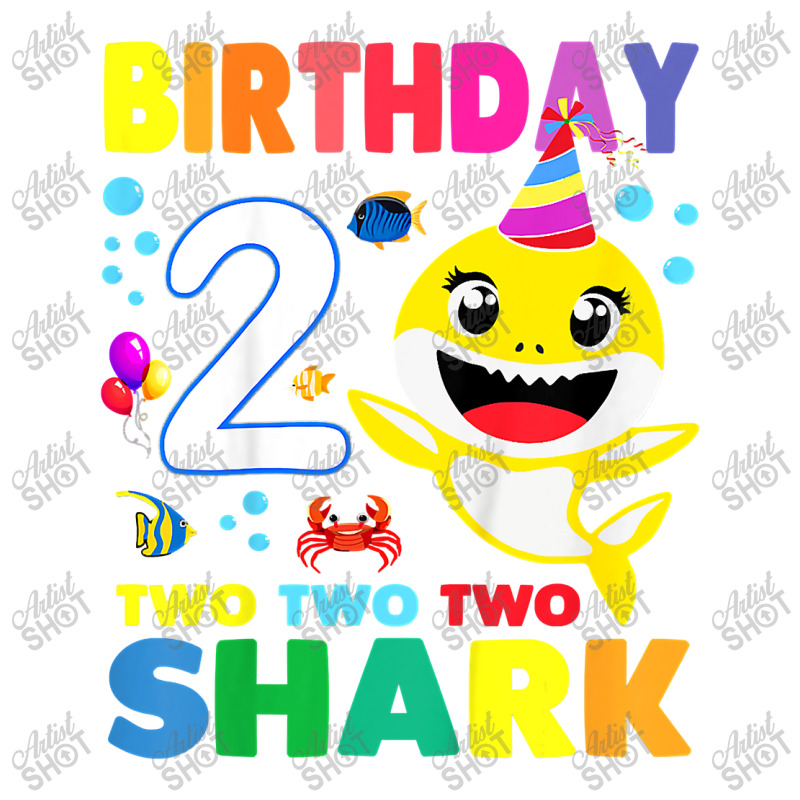 Kids Baby Shark 2nd Birthday Boy Girl Two 2 Year Old Gift Star Paper ...