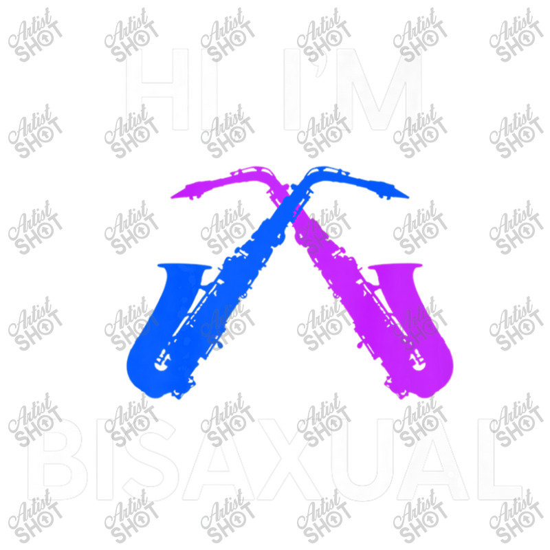 Hi Im Bisexual Saxophone Bi Pride Colors Lgbt Humor Queen Paper Bag