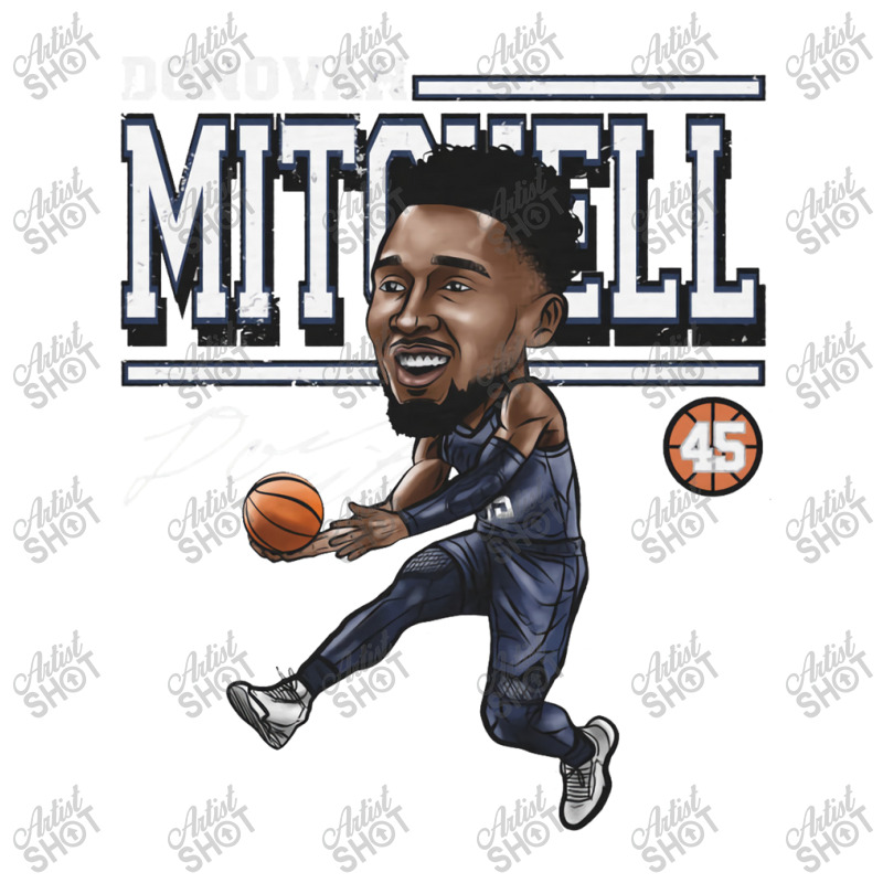 Donovan Mitchell Cartoon Mart Paper Bag -13 X 7 X 17 By Kr205 - Artistshot