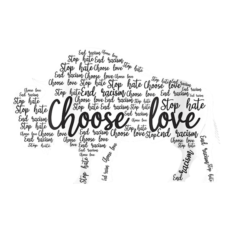 Womens Stop Hate End Racism Choose Love Pray For Buffalo Strong V Ne ...