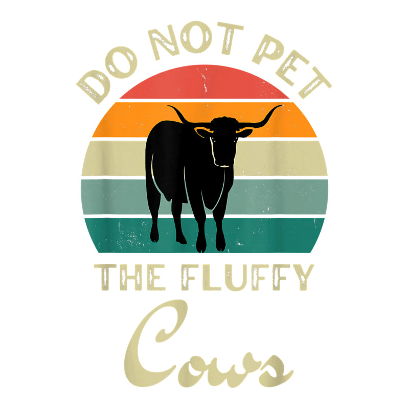 Do Not Pet The Fluffy Cows Retro Texas Longhorn Cow Cattle Cub Paper ...