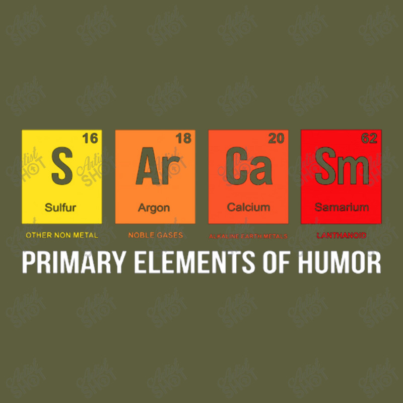 Science Sarcasm S Ar Ca Sm Primary Elements Of Humor Camo Snapback By ...