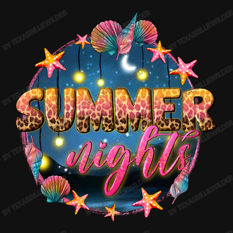 Summer Nights Crew Socks By Texasbilliewilder - Artistshot
