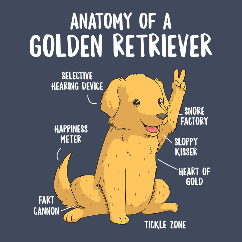 Golden Retriever Goldie Dog Anatomy Of A Golden Retriever Dog Owner Pu Camo Snapback By Gapin ...