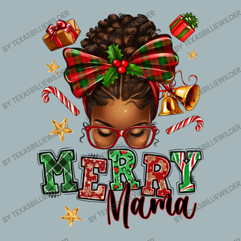 Merry Mama Afro Messy Bun Unisex Sherpa-lined Denim Jacket By ...