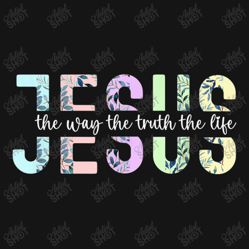 Jesus Christ The Way The Truth The Life Bible Vers Christian Retro Mesh ...