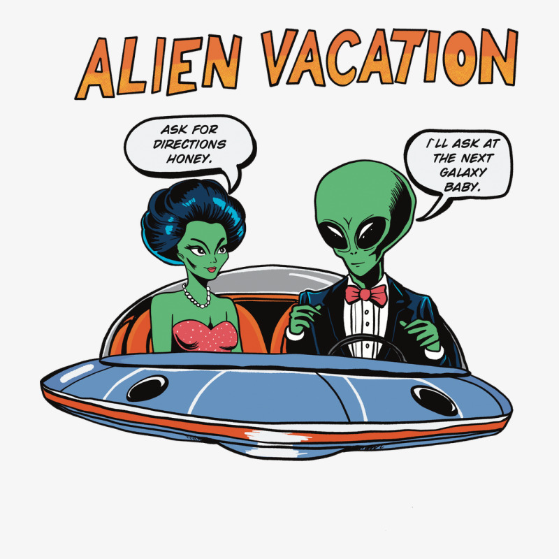 Alien Vacation Funny Travel Ladies Fitted T-shirt By Edsonart - Artistshot
