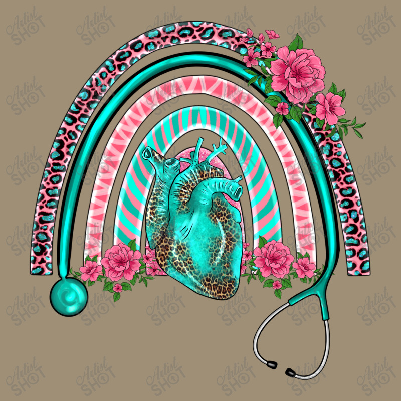 Nurse Life Spring Stethoscope Heart Rainbow Dyed Cap By Barkaloodesign ...