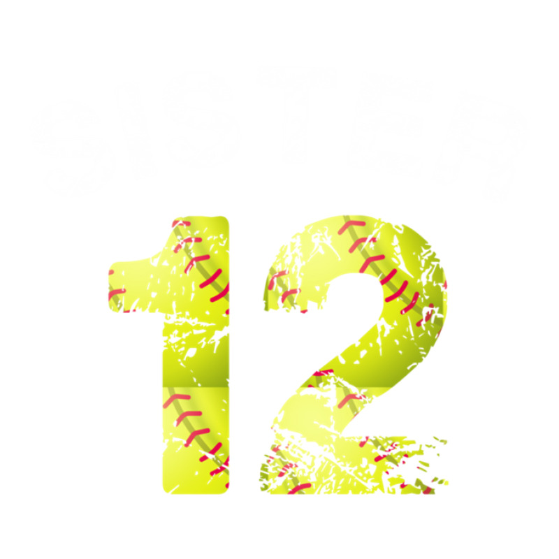 Softball Number 12 Sister Softball Biggest Fan Teen Girls Wine Paper ...