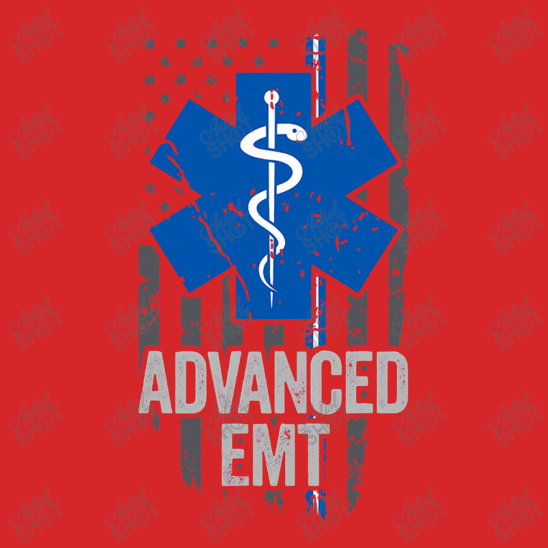 American Flag Blue White Thin Line Advanced Emt Aemt Trucker Cap By ...